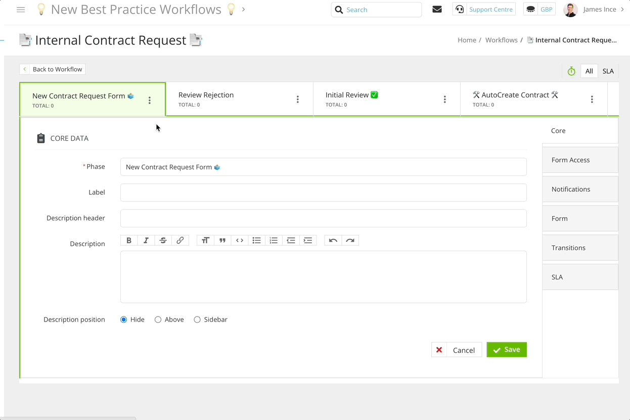 🛠 Create Your Own - Internal Contract Request Workflow