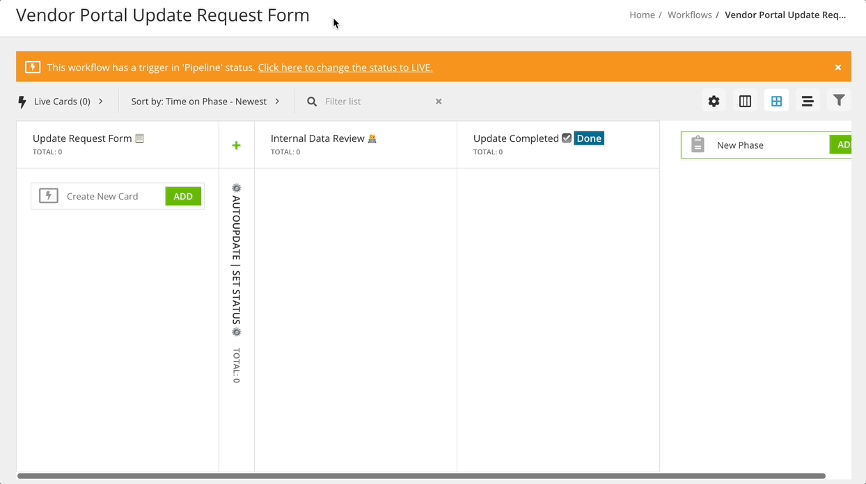 🛠️ Create Your Own - Vendor Portal Update Request Form