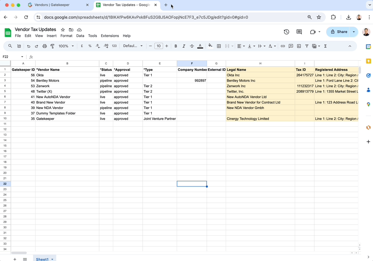 Tax ID Number Matching