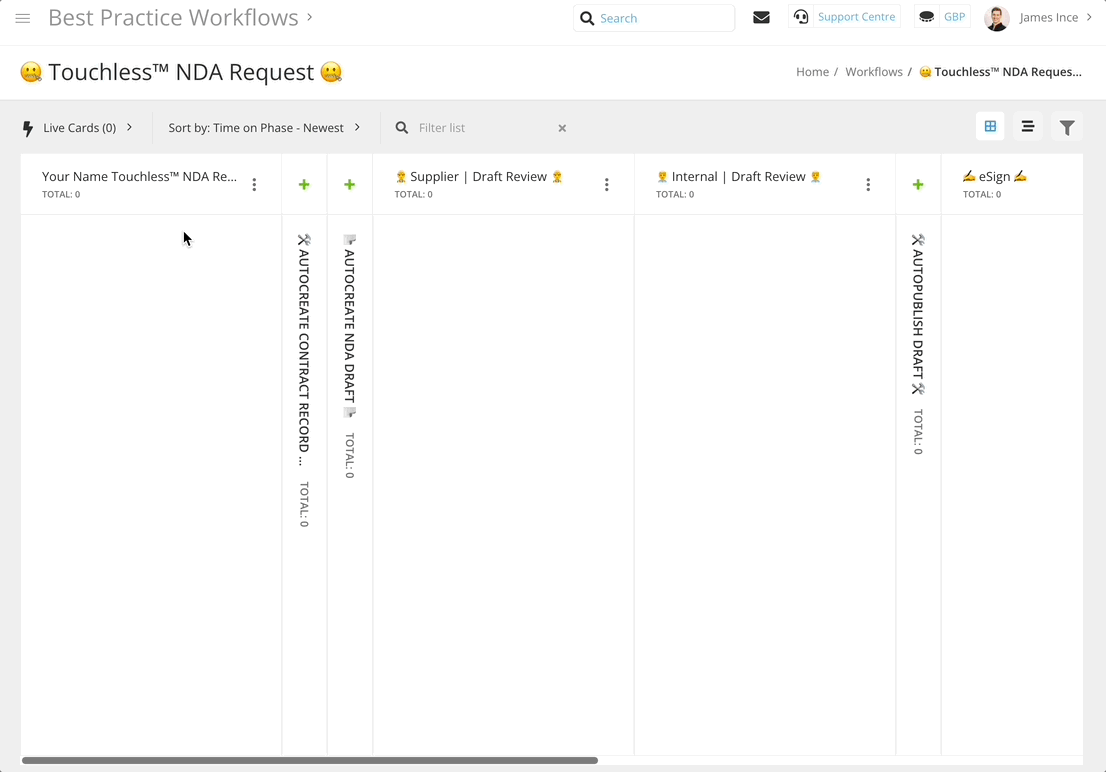 🛠 Create Your Own - Touchless™ NDA Workflow