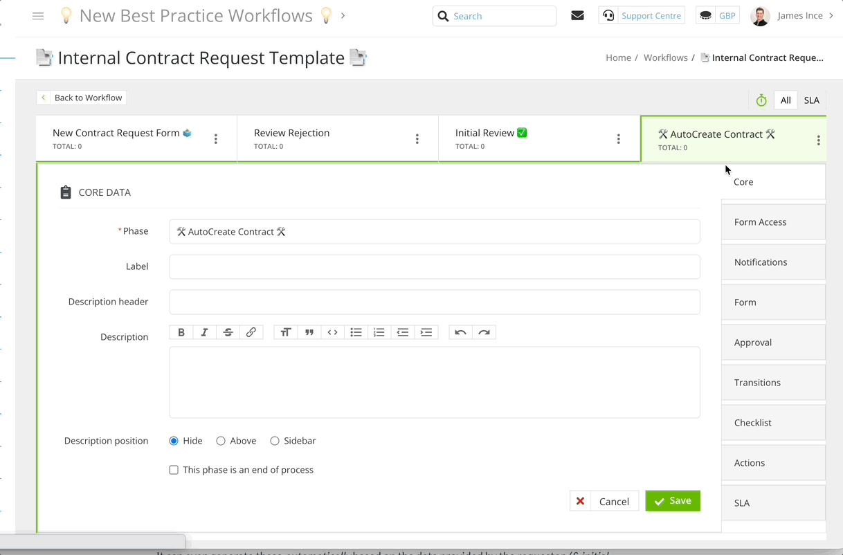 🛠 Create Your Own - Internal Contract Request Workflow