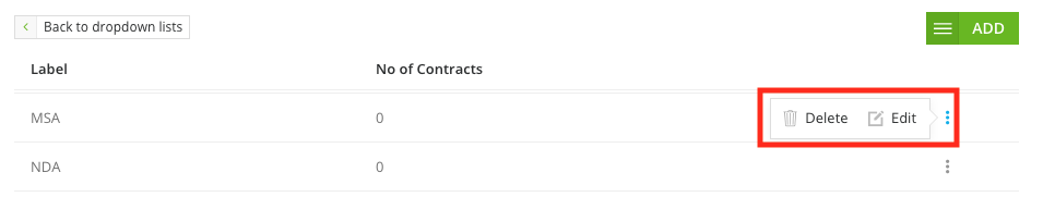 Configuring Dropdown Lists