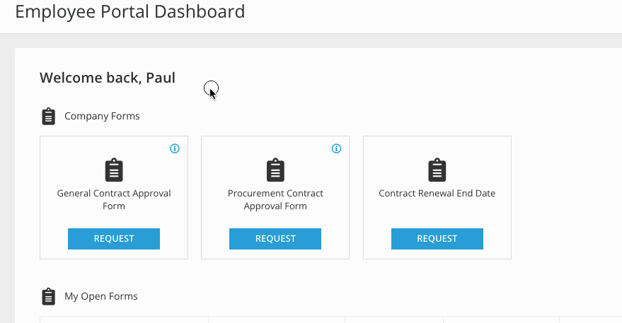 Employee Portal Features