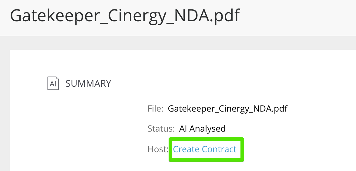 Create Contracts Using AI Extract™