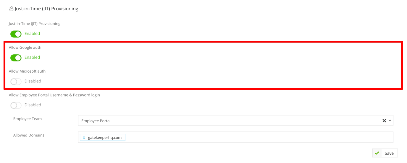 Just-in-Time (JIT) Provisioning