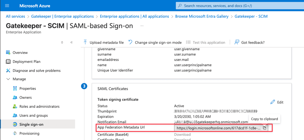 Configure SCIM for Microsoft Entra