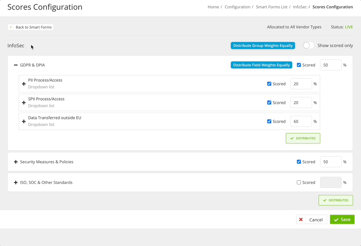 Configure Smart Forms
