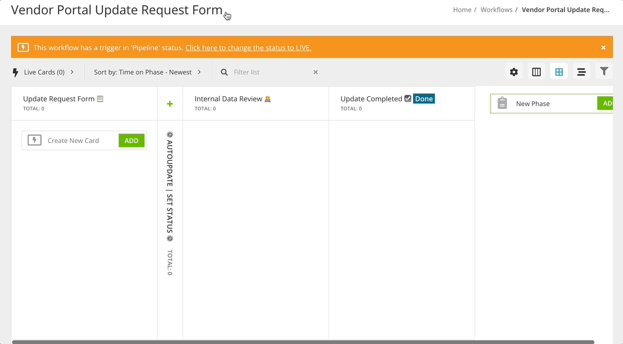 🛠️ Create Your Own - Vendor Portal Update Request Form