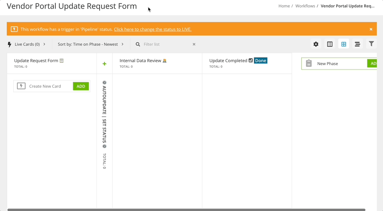 🛠️ Create Your Own - Vendor Portal Update Request Form