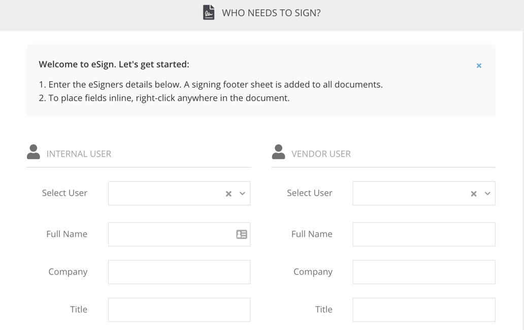 Initiating eSign from a Workflow
