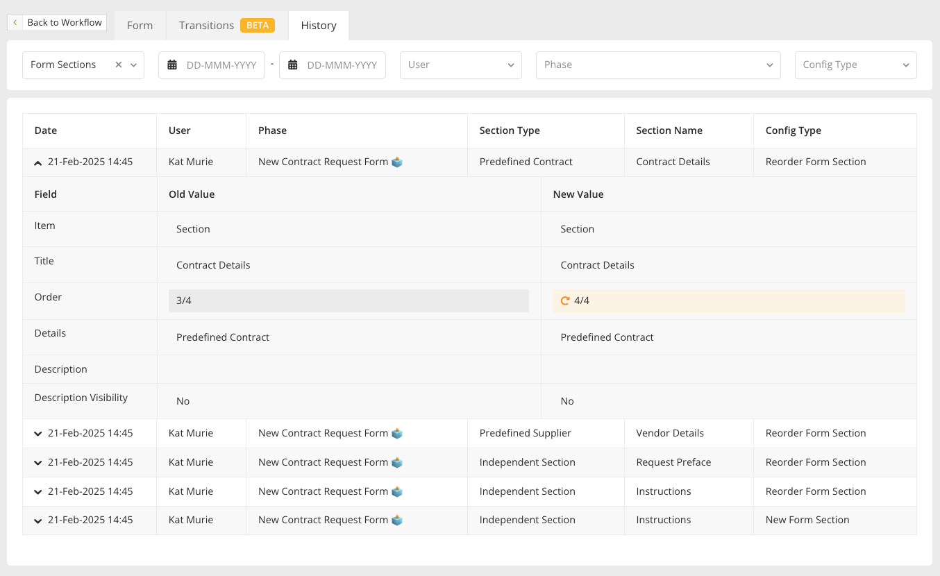 History and Audit Logs Overview