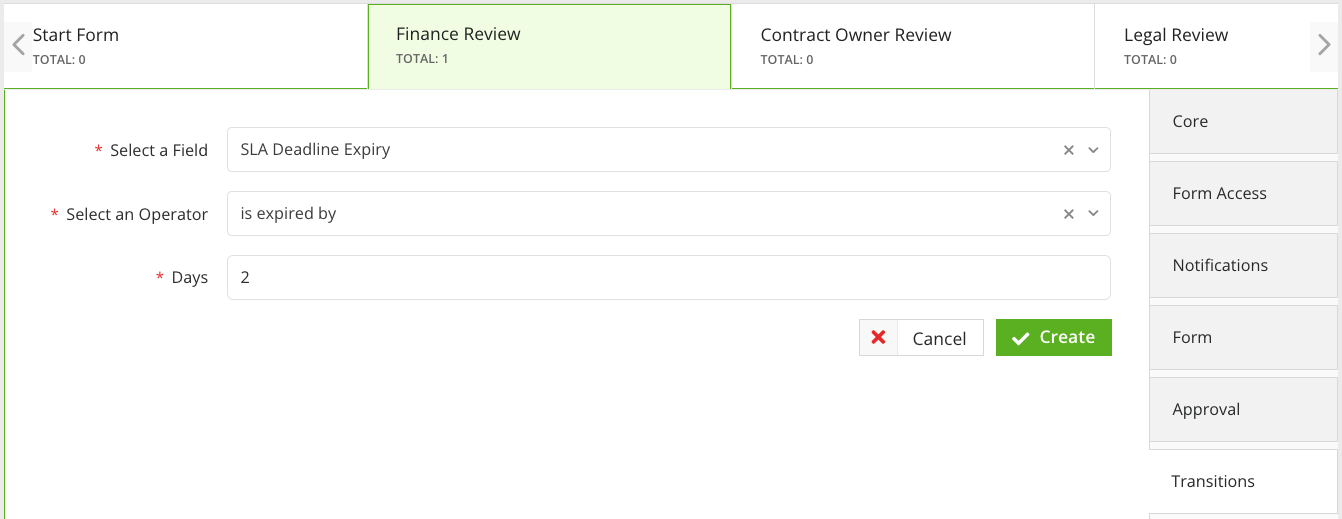 Configure Workflow SLA Timers