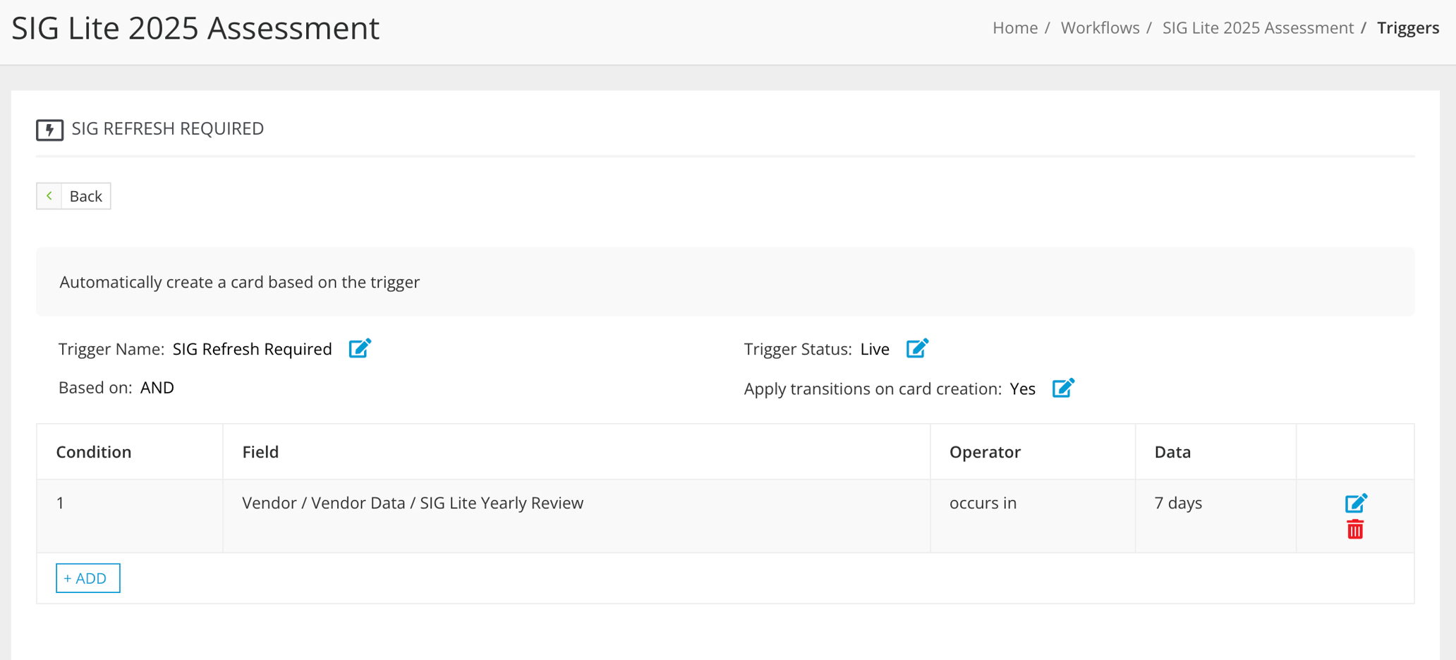 🛠 Create your own - SIG Lite Assessment Workflow