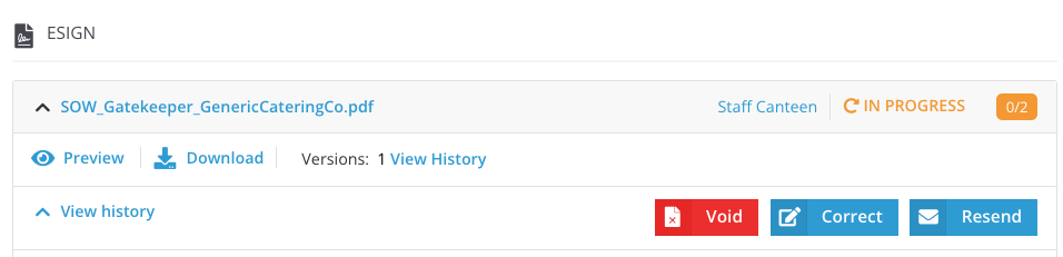 Using DocuSign on a Workflow