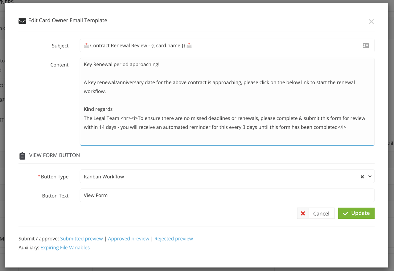 Configure Workflow Notifications