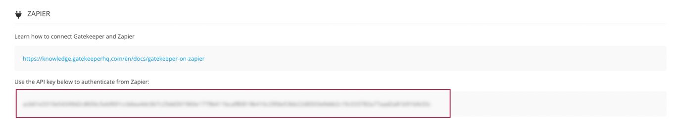 Gatekeeper on Zapier
