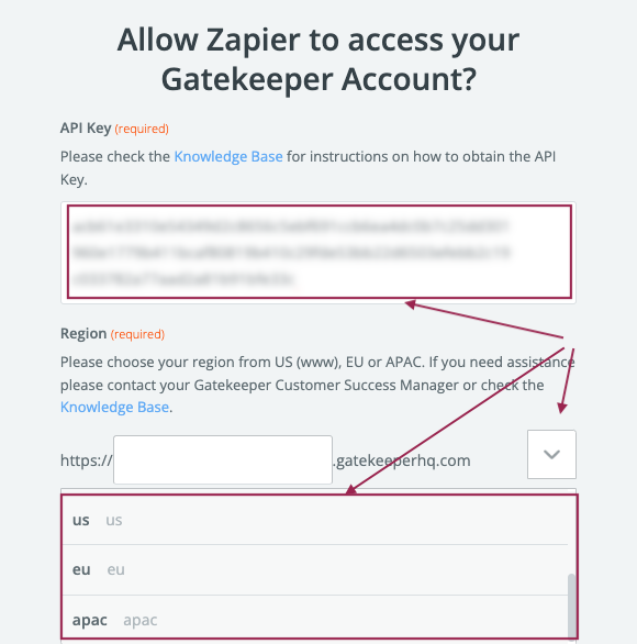 Gatekeeper on Zapier